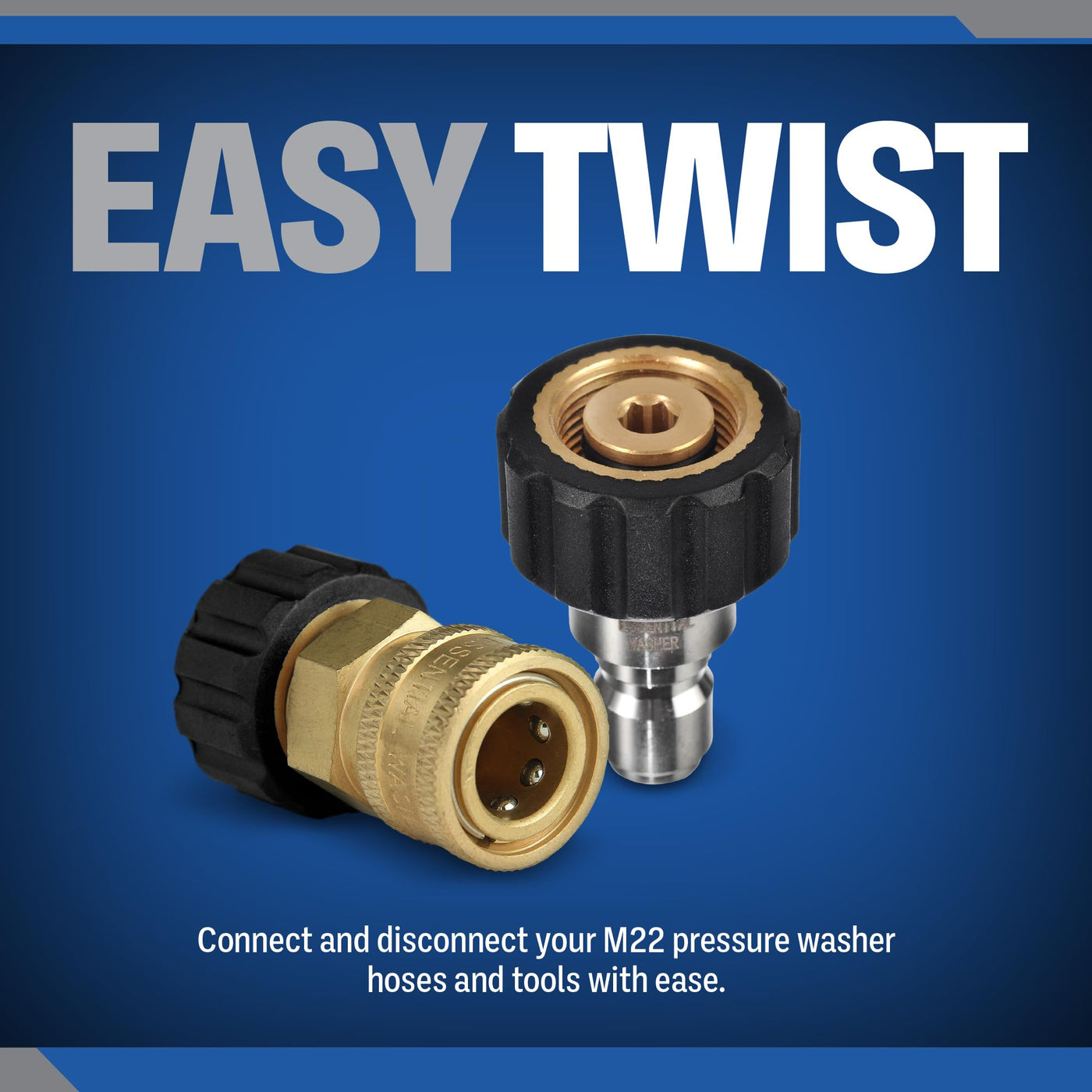 Pressure Washer M22 Quick Connect Adapter Set Variations — ESSENTIAL WASHER