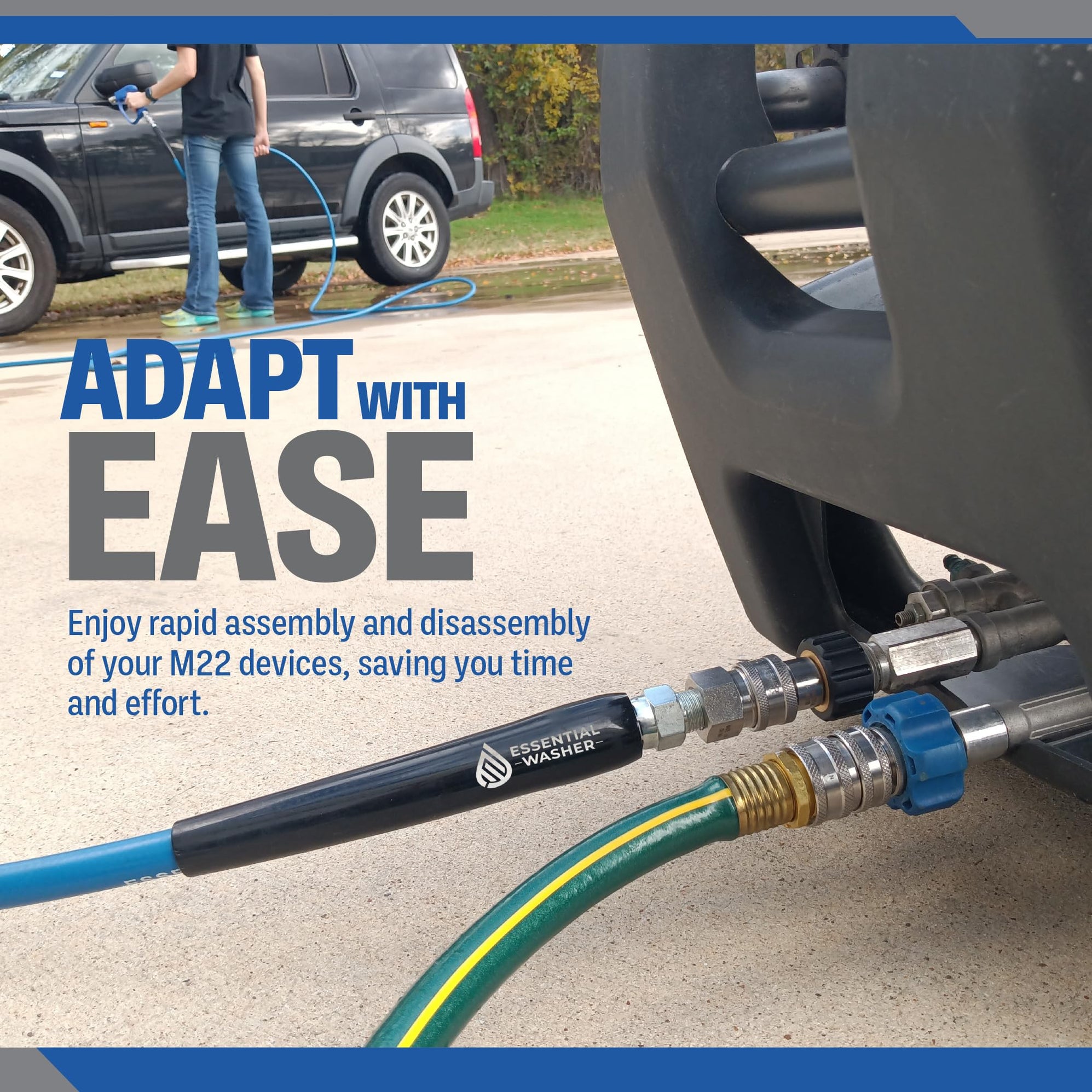 Pressure Washer M22 Quick Connect Adapter Set Variations — ESSENTIAL WASHER