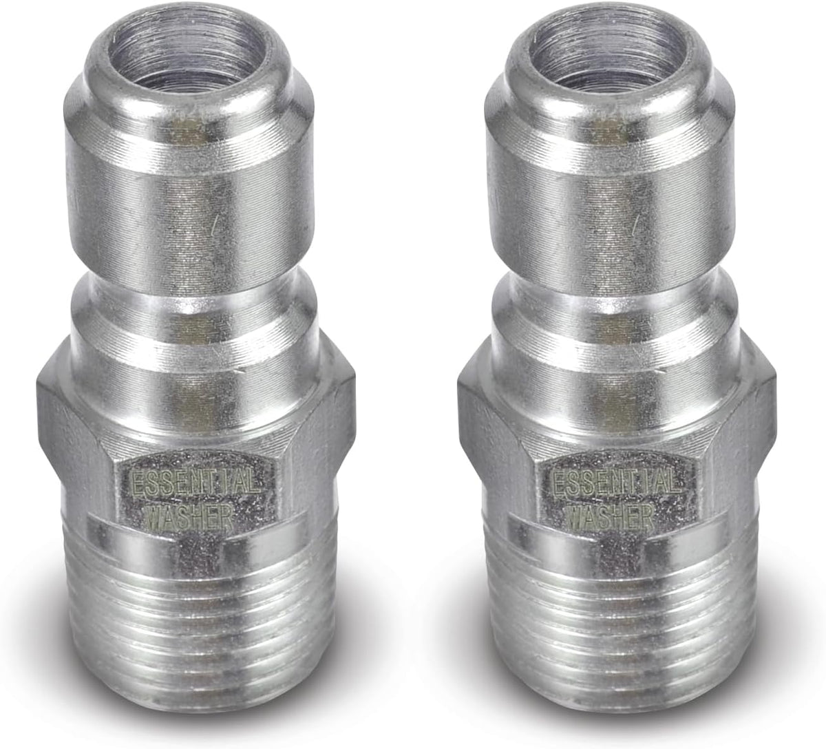 ESSENTIAL WASHER Plated Steel 3/8" Male Quick Connect Fittings Pressur